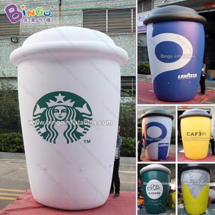 Giant 10ft Inflatable Coffee Cup Balloon Pvc Airtight Sky Floating Toy ...
