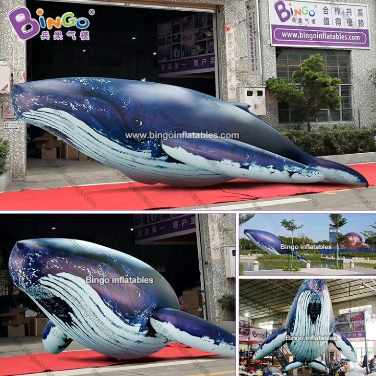 Blue Giant 6m Inflatable Whale Toy Air Sealed Pvc For Outdoor Fun ...