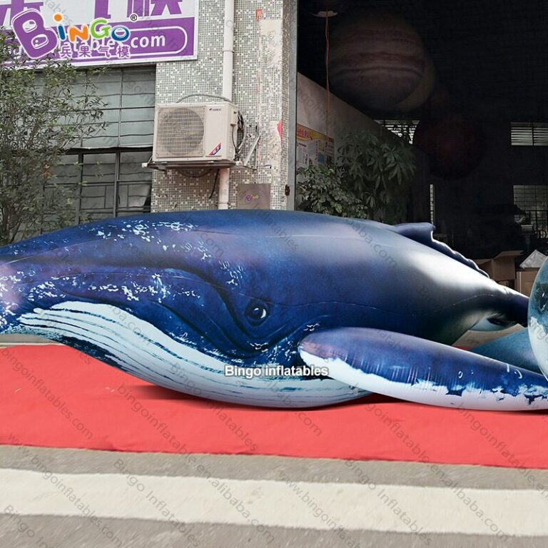Blue Giant 6m Inflatable Whale Toy Air Sealed Pvc For Outdoor Fun ...