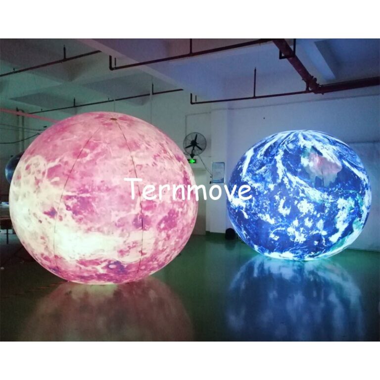 Led Illuminated Full Print Inflatable Helium Balloon Moon Earth Sun ...