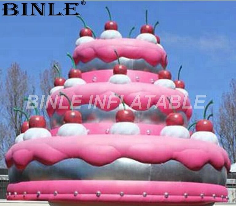 Custom Pink Giant Inflatable Birthday Cake For Anniversary Party ...