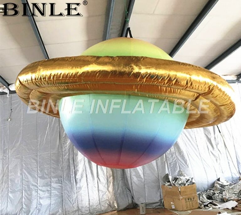 Led Illuminated Giant Inflatable Saturn Balloon Rainbow Party Decoration - WeFlatables.com ...