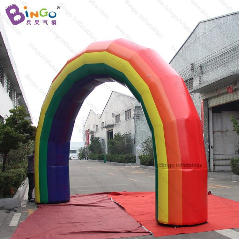 Custom 6x4m Personalized Pvc Inflatable Rainbow Advertising Arch Toy ...