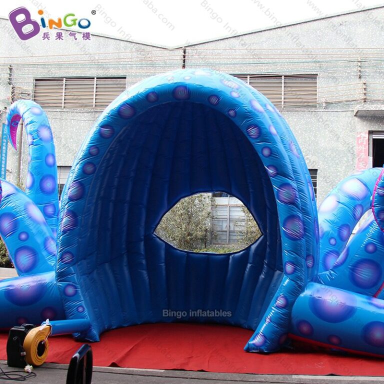 Personalized 12×4 Meters Pvc Giant Inflatable Octopus For Dj Show Large ...