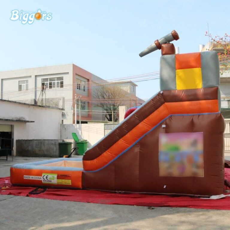 Commercial Grade Inflatable Water Slide Punctureproof With Durable Pool ...