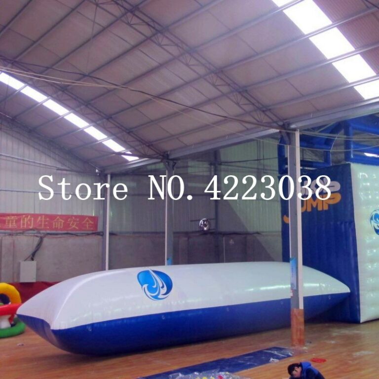 6x3m Inflatable Water Blob Trampoline Floating Bed Jumping Bouncing ...