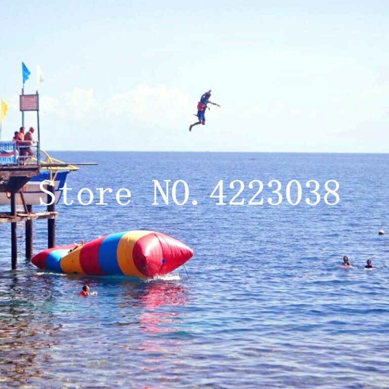 6x3m Inflatable Water Blob Trampoline Floating Bed Jumping Bouncing ...