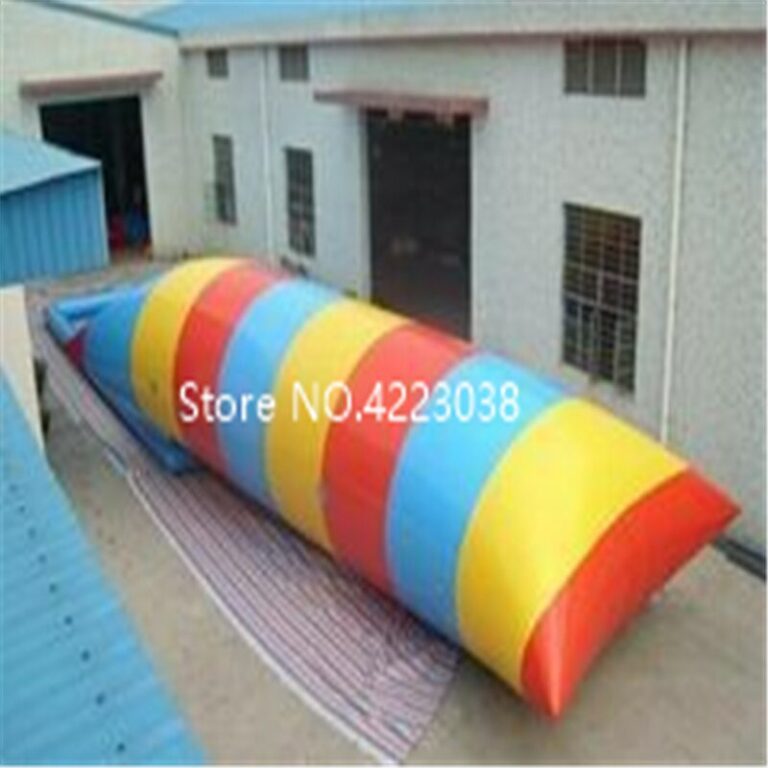 6x3m Inflatable Water Blob Trampoline Floating Bed Jumping Bouncing ...