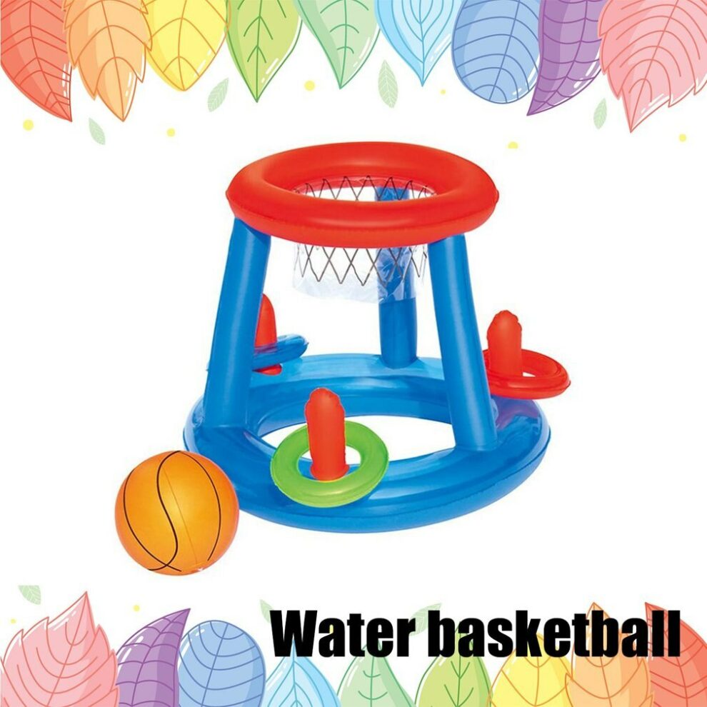 Kids Floating Inflatable Basketball Hoop Pool Game Outdoor Water Sports ...