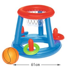 Kids Floating Inflatable Basketball Hoop Pool Game Outdoor Water Sports ...