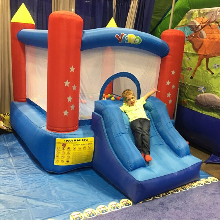 Kids Inflatable Bounce House With Slide Indooroutdoor Trampoline Castle ...