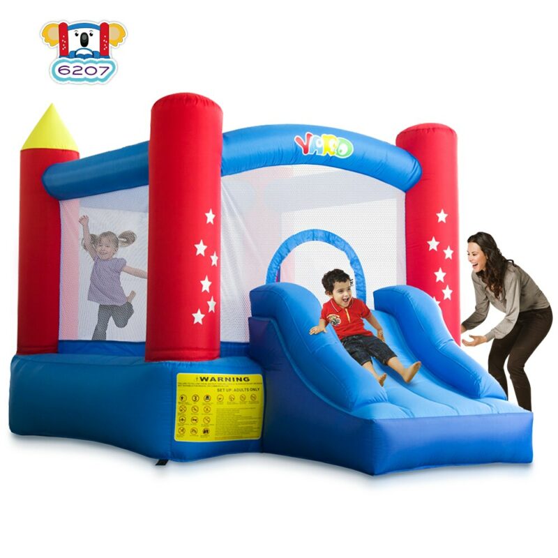 Kids Inflatable Bounce House With Slide Indooroutdoor Trampoline Castle ...