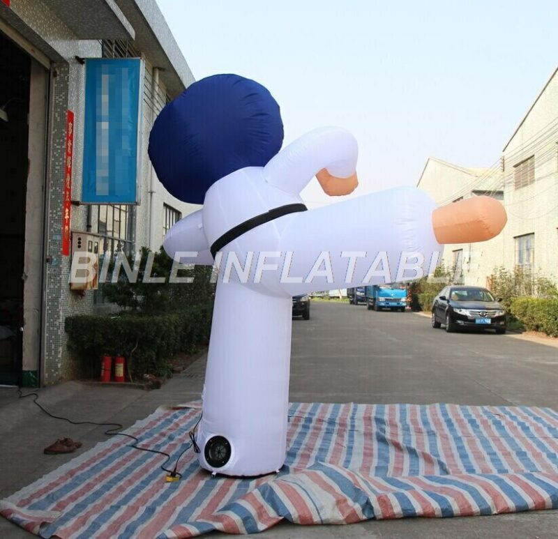 Customized Giant Inflatable Karate Man For Advertising Taekwondo Events ...