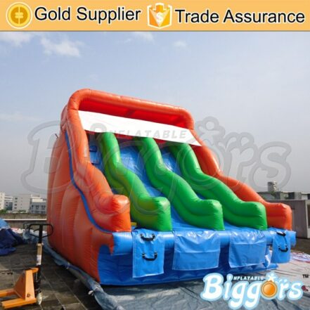 Dual Lane Inflatable Water Slide Park Game Durable Pvc Material ...