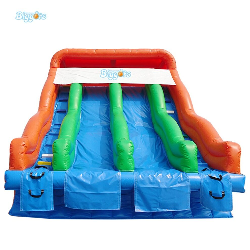 Dual Lane Inflatable Water Slide Park Game Durable Pvc Material ...