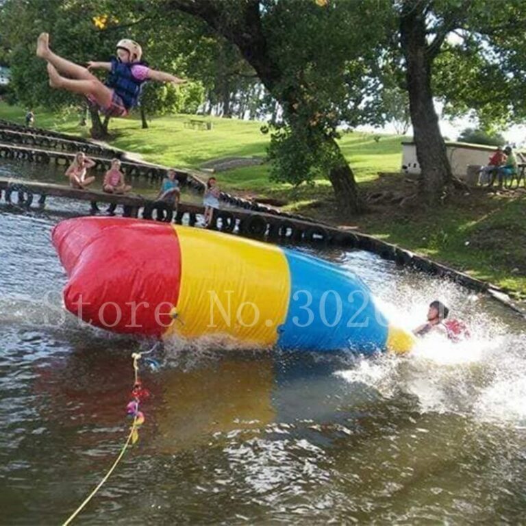 Pvc Inflatable Water Trampoline 6x2m Jumping Blob Bounce Bag ...