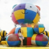 Rainbow Giant Inflatable Teddy Bear Mascot For Outdoor Advertising ...