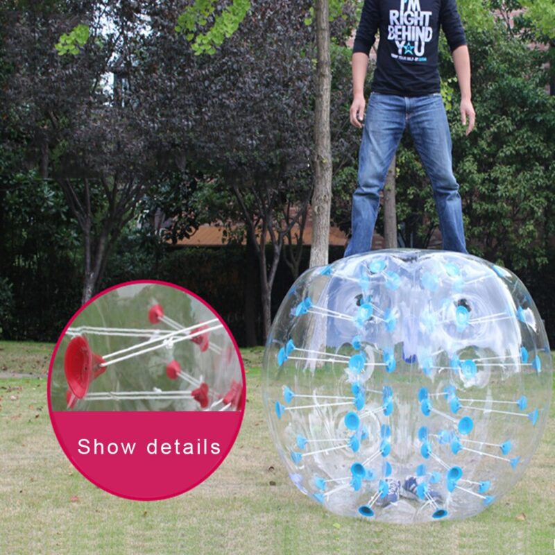 1m Inflatable Zorb Soccer Ball With Pump Family Outdoor Fun Game ...