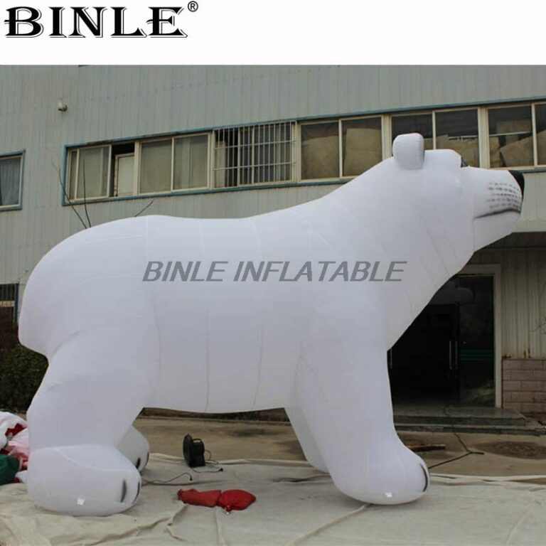 6m Giant Inflatable Polar Bear Cartoon Model Custom Made Advertising ...