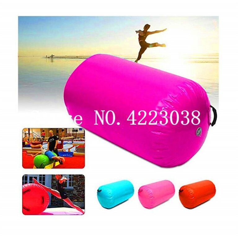 70cm Inflatable Gymnastics Air Roller Barrel Tumble Roll Training ...