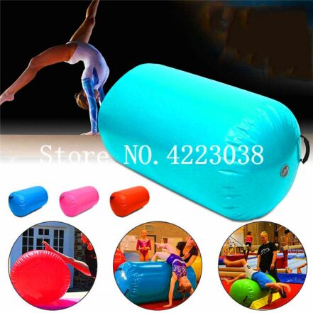 70cm Inflatable Gymnastics Air Roller Barrel Tumble Roll Training ...