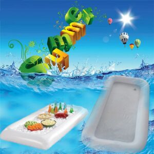 Summer Inflatable Pool Float With Beer Table Ice Bucket Salad Bar ...