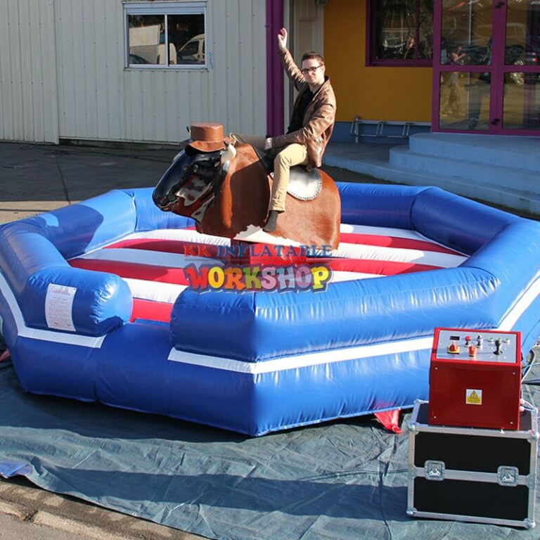 Exciting Spanish Inflatable Rodeo Bull Game For Outdoor Fun ...