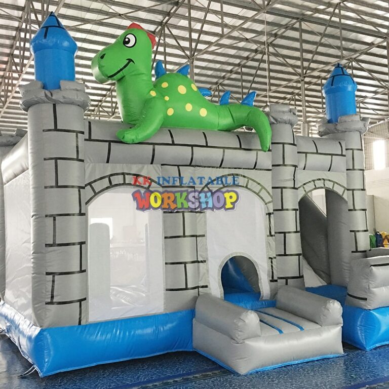 Commercial Inflatable Bouncy Castle With Slide Obstacle For Kids ...