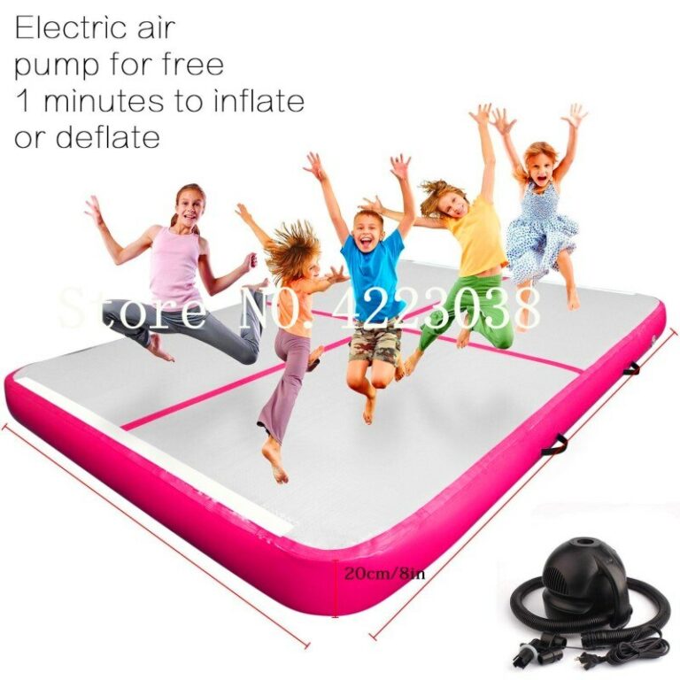 Home Gymnastics Training Inflatable Airtrack Tumbling Mat With Electric ...