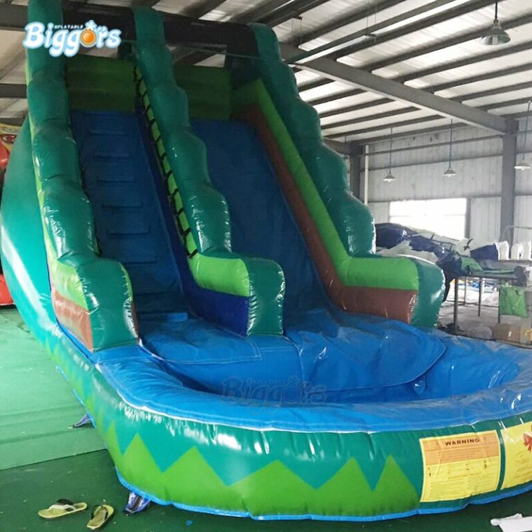 Commercial Grade Inflatable Water Slide With Pool Green Tobogan ...