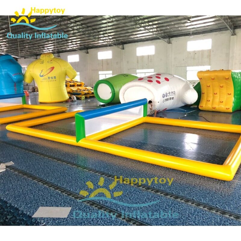 Inflatable Water Volleyball Court For Pool Play Aqua Sports Games ...