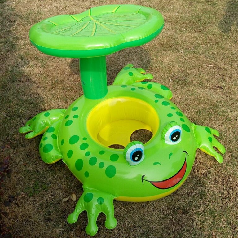 Kids Inflatable Frog Float Seat Pvc Swimming Pool Accessory Baby Boat ...