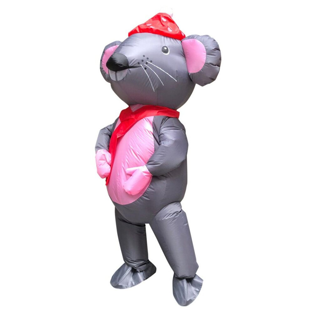 Adult Couples Valentine Inflatable Funny Mouse Costume Cute Creative ...