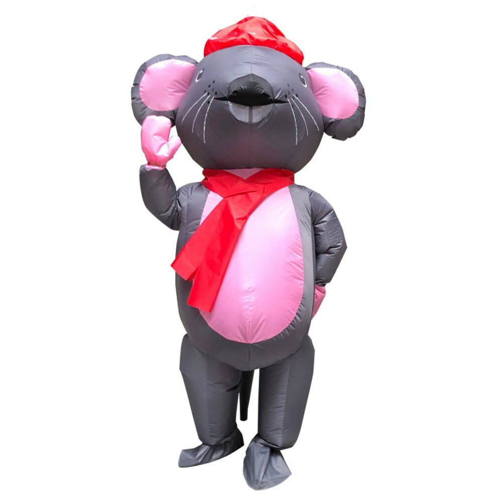 Adult Couples Valentine Inflatable Funny Mouse Costume Cute Creative ...