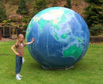Led Lighted Giant Inflatable Earth Globe For Indooroutdoor Decoration ...