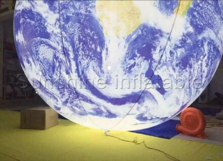 Led Lighted Giant Inflatable Earth Globe For Indooroutdoor Decoration ...
