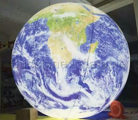 Led Lighted Giant Inflatable Earth Globe For Indooroutdoor Decoration ...
