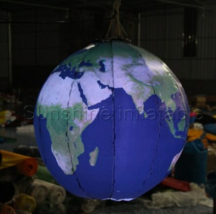 Led Lighted Giant Inflatable Earth Globe For Indooroutdoor Decoration ...