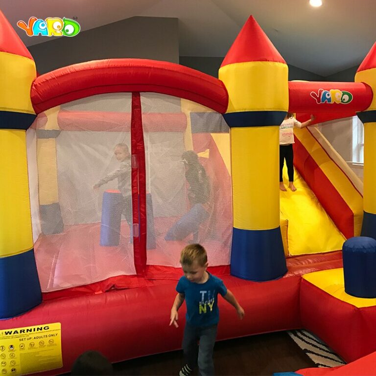 Large Outdoor Inflatable Bouncer Trampoline With Obstacle Slide Home ...