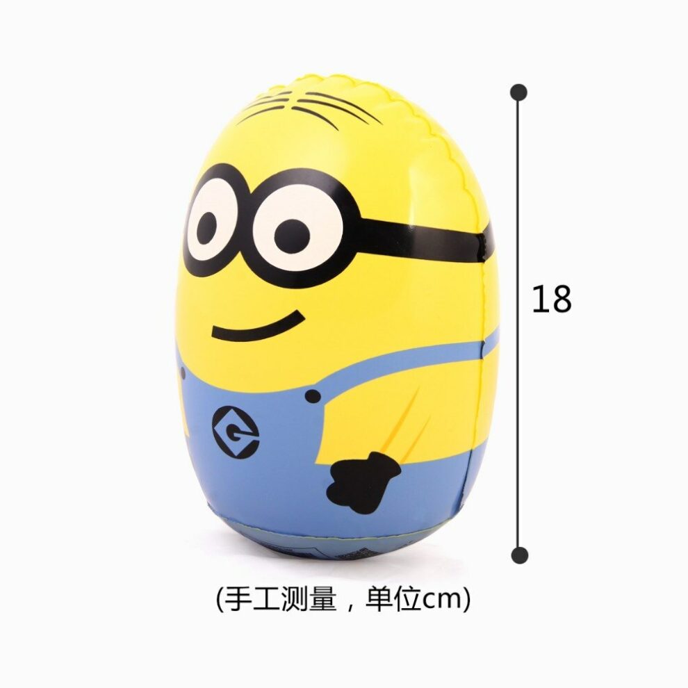 Minion Themed Inflatable Tumbler Toy 18cm Pvc Kids Decorative Display ...