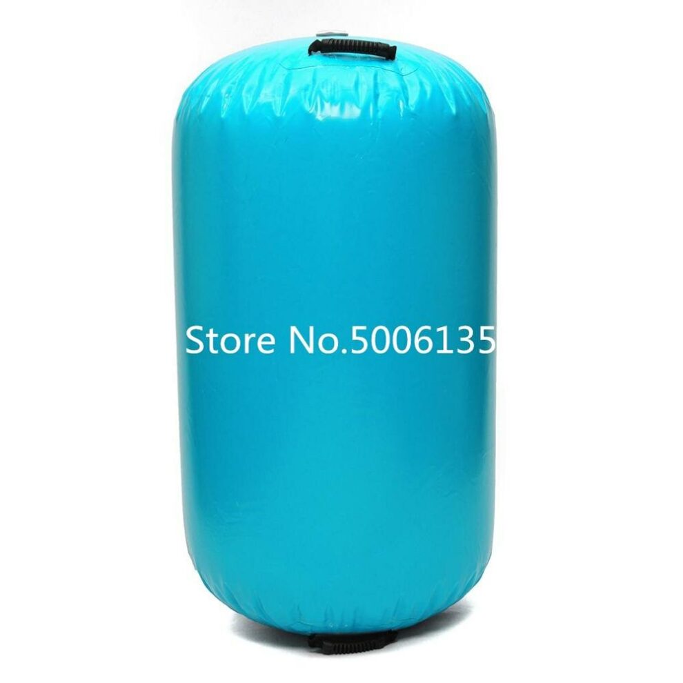 Blue 60cm Gymnastics Inflatable Air Barrel For Tumbling Exercises ...