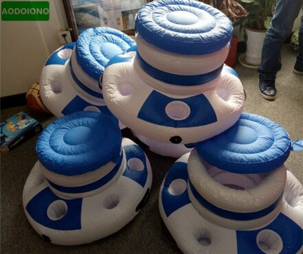 Waterproof Pvc Inflatable Pool Float Drink Holder With Ice Bucket ...