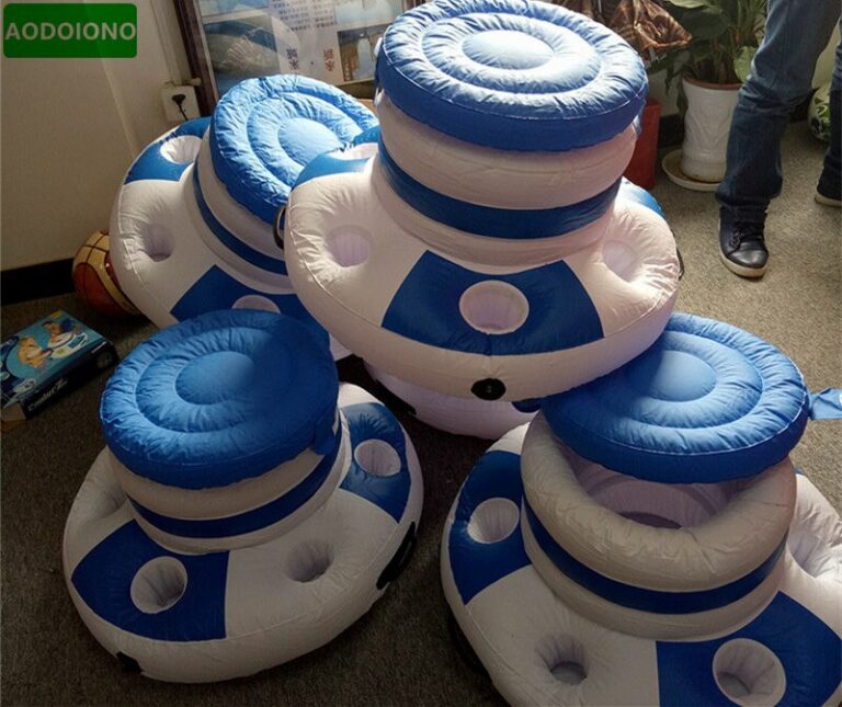 Waterproof Pvc Inflatable Pool Float Drink Holder With Ice Bucket ...