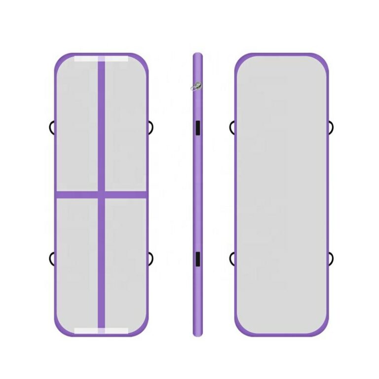 Purple Inflatable Gymnastics Mat 3m Tumbling Track For Kids Adults ...