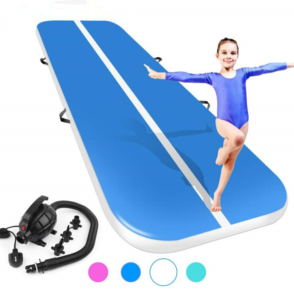 Home Gymnastics Training 345m Inflatable Tumbling Air Track Trampoline ...