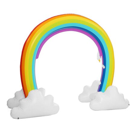Rainbow Inflatable Kids Water Sprinkler Safe Pvc Garden Beach Outdoor ...
