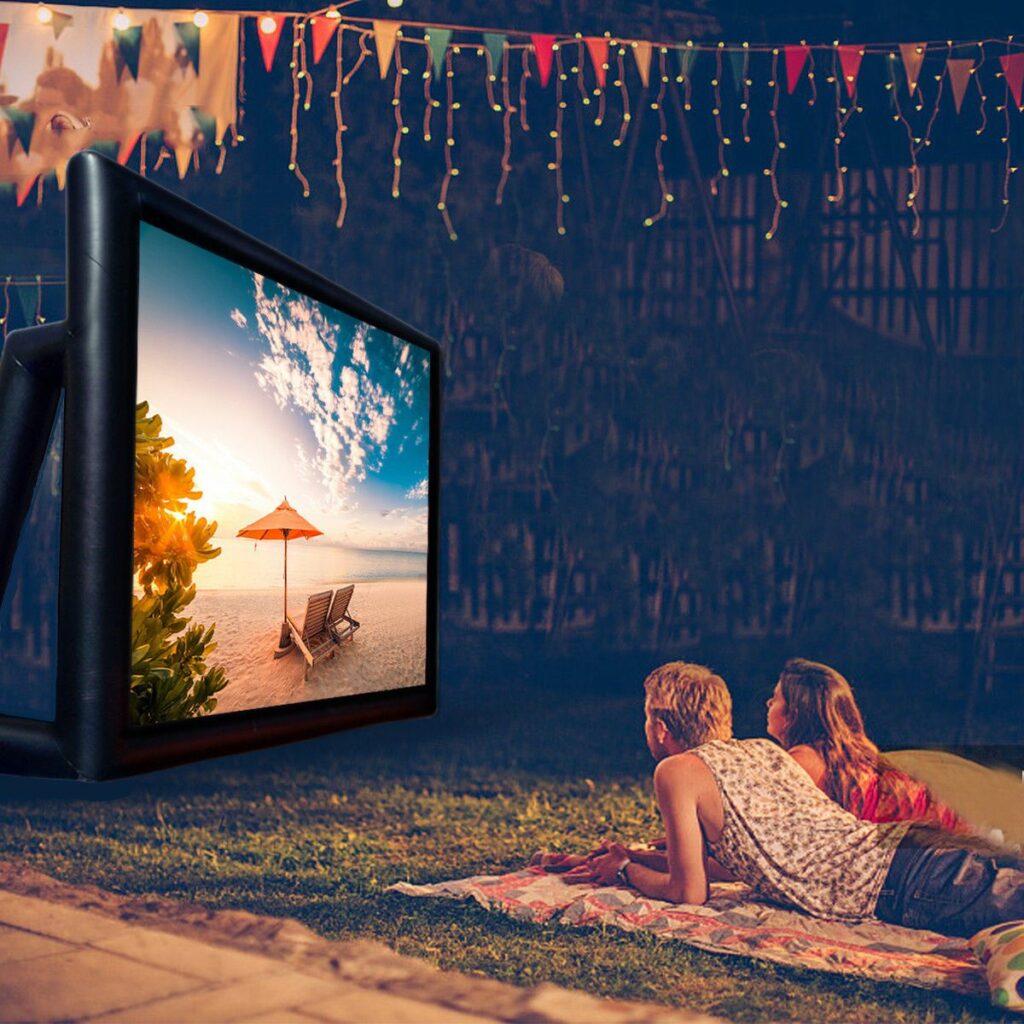 169 Large Inflatable Outdoor Home Cinema Projector Screen With Blower ...