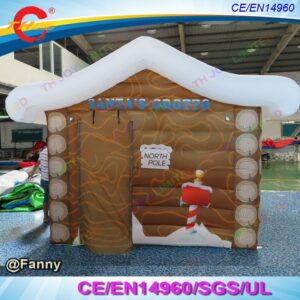 Large Inflatable Santa Grotto Outdoor Christmas House Decorations ...