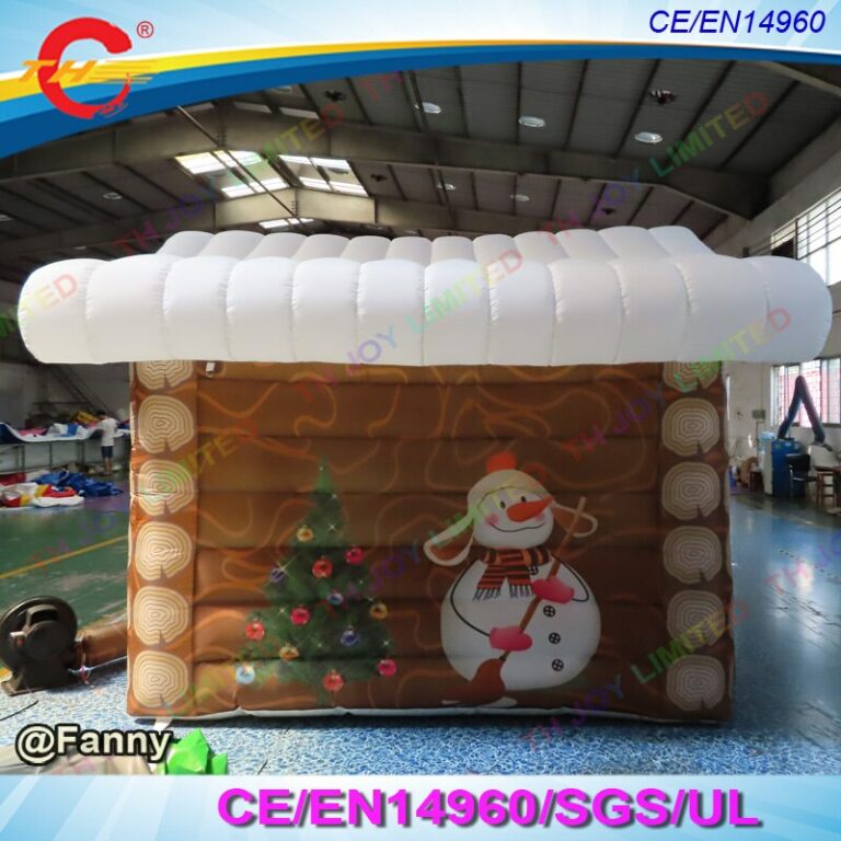 4x4m Inflatable Christmas Santas Grotto House For Gingerbread Display ...