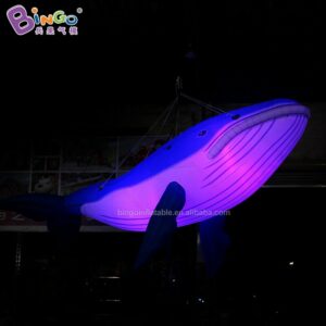 Giant 5m Inflatable Bingo Whale With Colorchanging Led Lights Toy ...